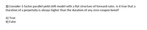 Solved 2 Consider 1 Factor Parallel Yield Shift Model With Chegg Com