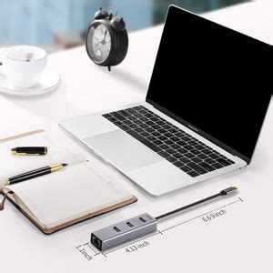 Amazon Com Javontec Usb C To Ethernet Adapter Usb Type C To Port Usb Hub With Rj