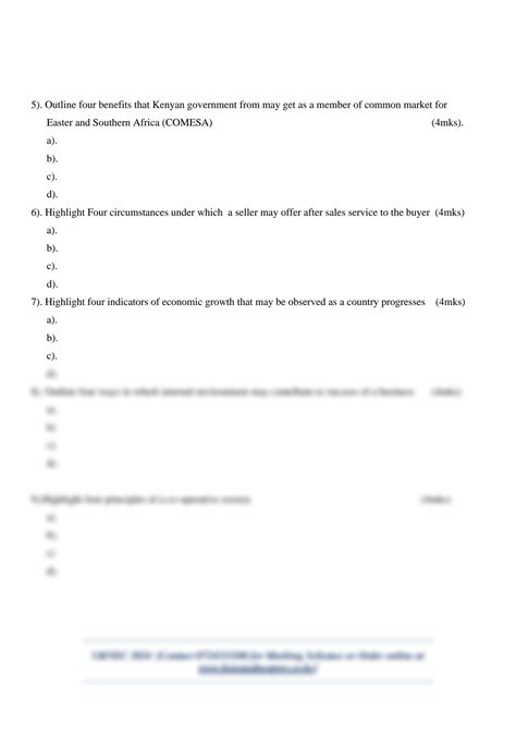 SOLUTION Bus Pp1 Kcse 2024 Prediction Trials Studypool
