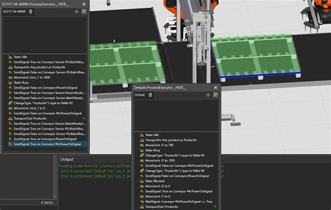 Control Synchronous Motions On 2 Conveyors Process Modeling Visual