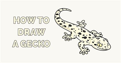 How To Draw A Gecko Really Easy Drawing Tutorial