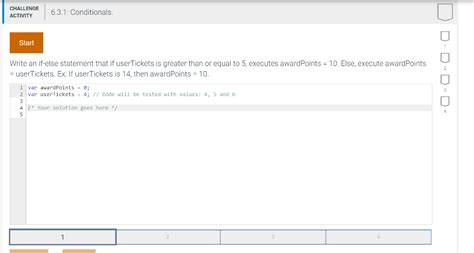 Solved Challenge Activity 631 Conditionals Start Write