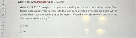 solved question 12 mandatory 0 5 ﻿points activity 12 2