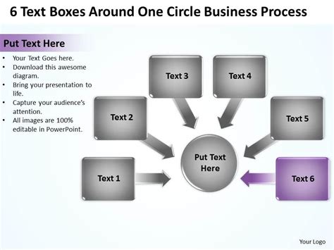 Text Boxes Around One Circle Business Process Powerpoint Templates Ppt Presentation Slides