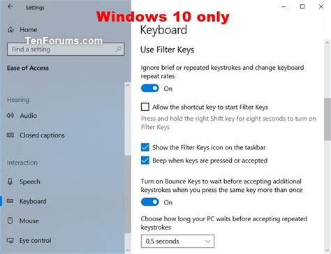 Backup And Restore Filter Keys Settings In Windows Tutorials