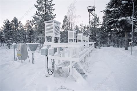 Meteorological Measuring Station Stock Image E180 0474 Science