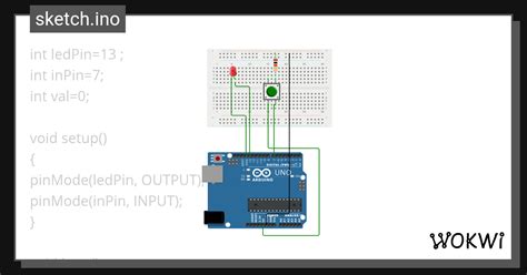 Tugas Microcontrollerinput Pin 7 And Output Pin 13 Wokwi Esp32 Stm32