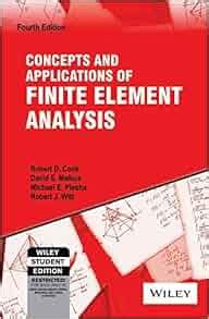 Amazon Com Concepts And Applications Of Finite Element Analysis 4Th Ed 9788126513369 Robert