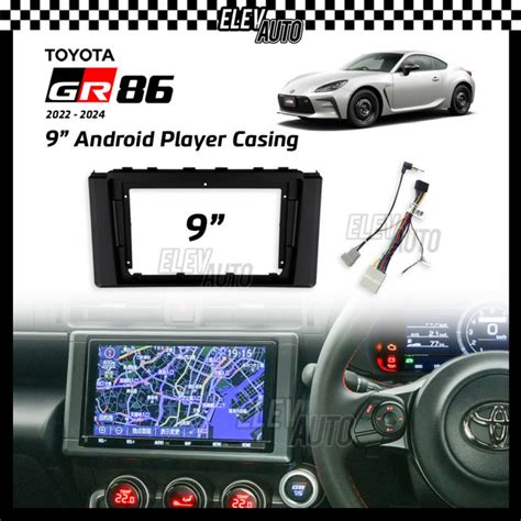 Toyota Gr86 2022 2024 9 Android Player Casing Installation Dash Kit