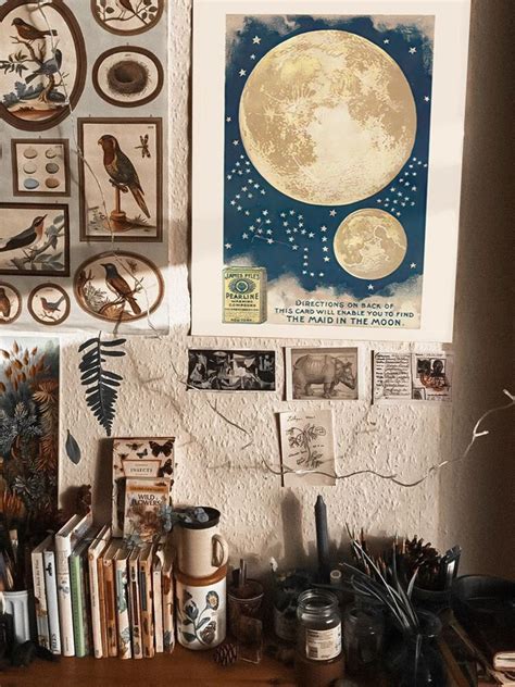 Vintage Moon Poster Antique Moon Print Lunar Print Moon Stars Print Vintage Advertising