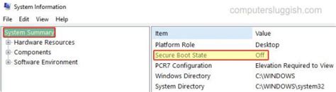 Check If Secure Boot Is Turned On Or Off In Windows ComputerSluggish