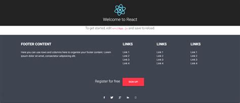 Reactjs No Styling Or Icons Appear When I Use A Mdbreact Component Footer Stack Overflow
