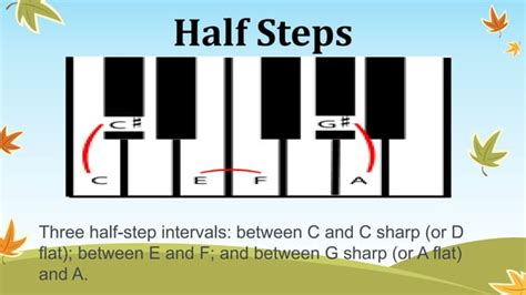 Half Step And Whole Step Pptx