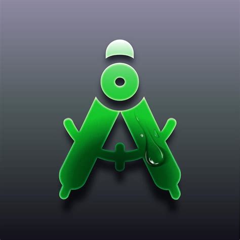 Modern 3d Green Tinted Compass Tool Icon Featuring Water Drop On Sleek