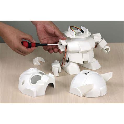 rapiro humanoid robot with controller board and 12 servos rapid online