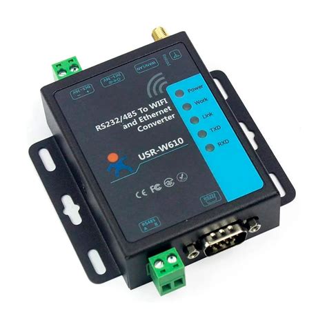 Conversor Serial Wifi Ethernet Rs232 Rs485 Modbus Usr W610 Gmb