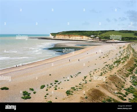 View From Seven Sisters Cliff End Across Cuckmere Haven Towards Seaford