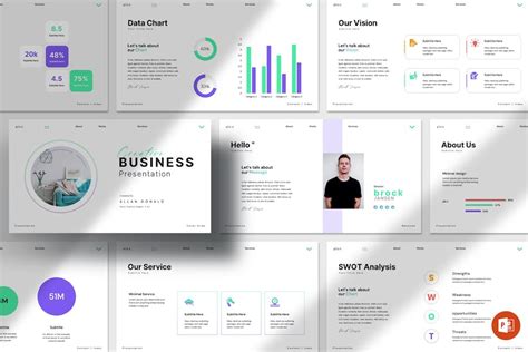 Шаблон презентации Powerpoint для цифрового бизнеса Шаблоны презентаций Включая компания и