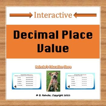 Decimal Place Value Digital Activity Google Slides TPT