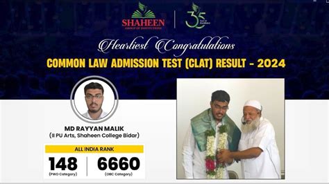 Congratulations To Clat Achiever Rayyan Malik Youtube