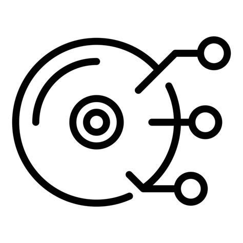 Disc Backup Icon Outline Style 15689506 Vector Art At Vecteezy