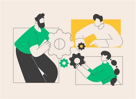 Collaboration Abstract Concept Vector Illustration 35795204 Vector Art