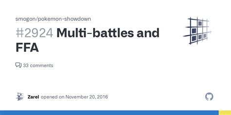 Multi Battles And Ffa · Issue 2924 · Smogonpokemon Showdown · Github