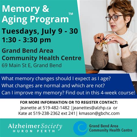 Memory And Aging Program Grand Bend Area Community Health Centre