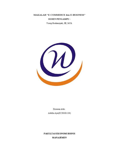 E Commerce Bisnis Pdf