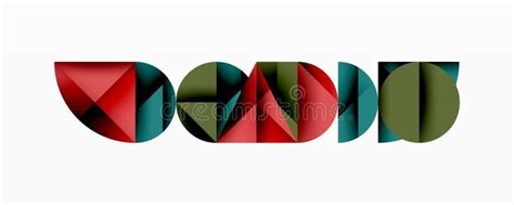 Abstract Geometric Pattern With Intersecting Circles And Triangles In Gradients The High