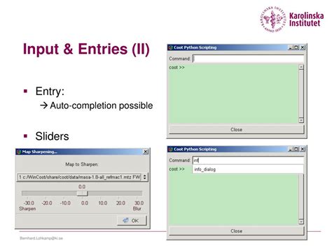 ppt gui design with python examples from crystallography powerpoint