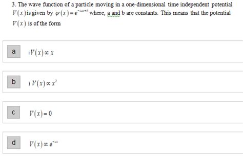 Solved The Wavefunctions Of Two Identical Particles In