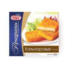 Кальмар мясо VICI в панировке, 300 г — купить с доставкой из Яндекс Лавки