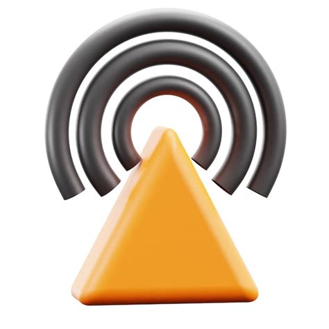 Broadcast 3d Icon Isolated White Background 3d Rendering Premium Ai