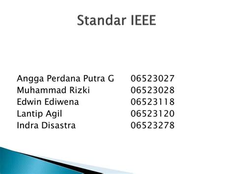 PPT Standar IEEE PowerPoint Presentation Free Download ID 5480009