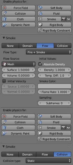 fire collision object isn t working particles and physics