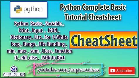 Python Complete Basic Tutorial In 20 Minutes