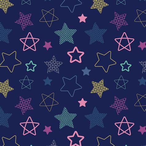 free vector star pattern illustration design
