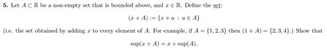 Solved X A X A AA E The Set Obtained By Adding X To Chegg Com