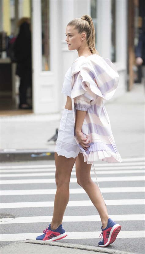 Nina Agdal On The Set Of A Photoshoot In New York Hawtcelebs