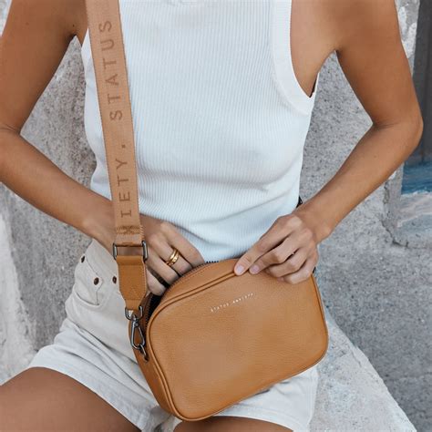 Status Anxiety Plunder With Webbed Strap Tan