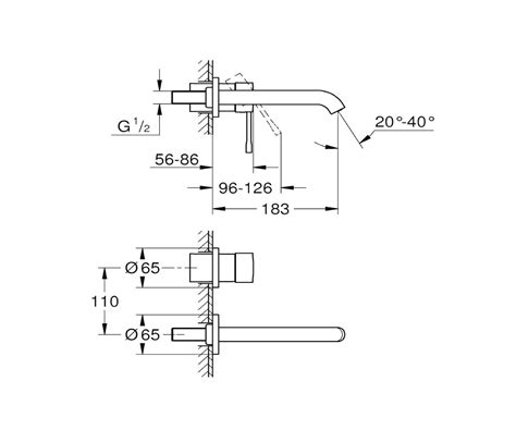 Grohe, Essence New. Zestaw bateria + podtynk stal 29192DC1 – Outlet ...