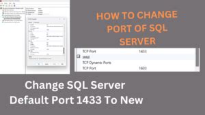 How To Change SQL Server Port In SQL Alter SSMS Port 1433 Easy Steps