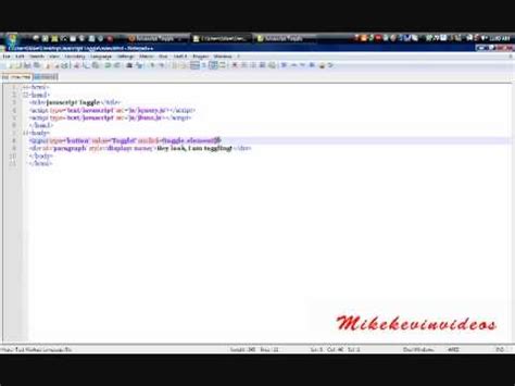 JQuery Tutorial How To Use The Toggle Function In JavaScript YouTube