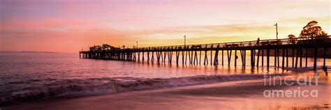 Capitola California Wharf Pier Sunset Panorama Photo Photograph By Paul