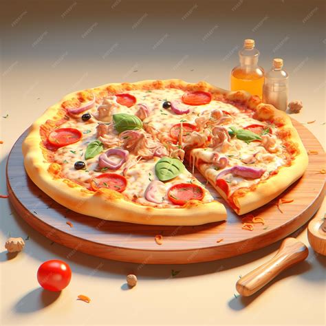 Premium Ai Image Pizza Animation