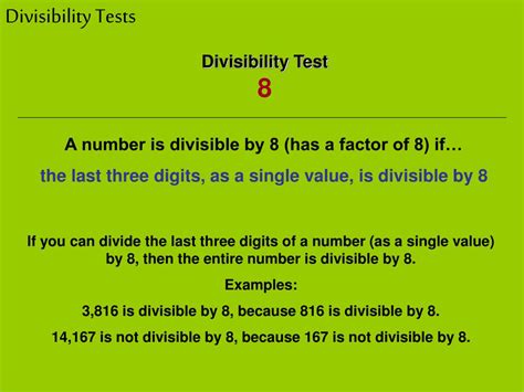 Ppt Divisibility Tests Powerpoint Presentation Free Download Id5012677 Ppt Divisibility Tests Powerpoint Presentation Free Download Id5012677