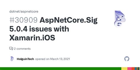 AspNetCore SignalR Client Issues With Xamarin IOS Issue Dotnet Aspnetcore GitHub
