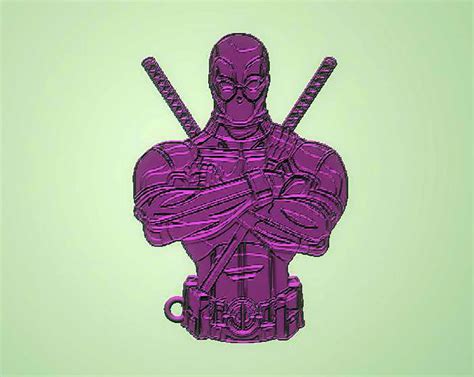 Deadpool Keychain 3d Model By 3dprintingdesigner