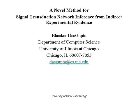 A Novel Method For Signal Transduction Network Inference